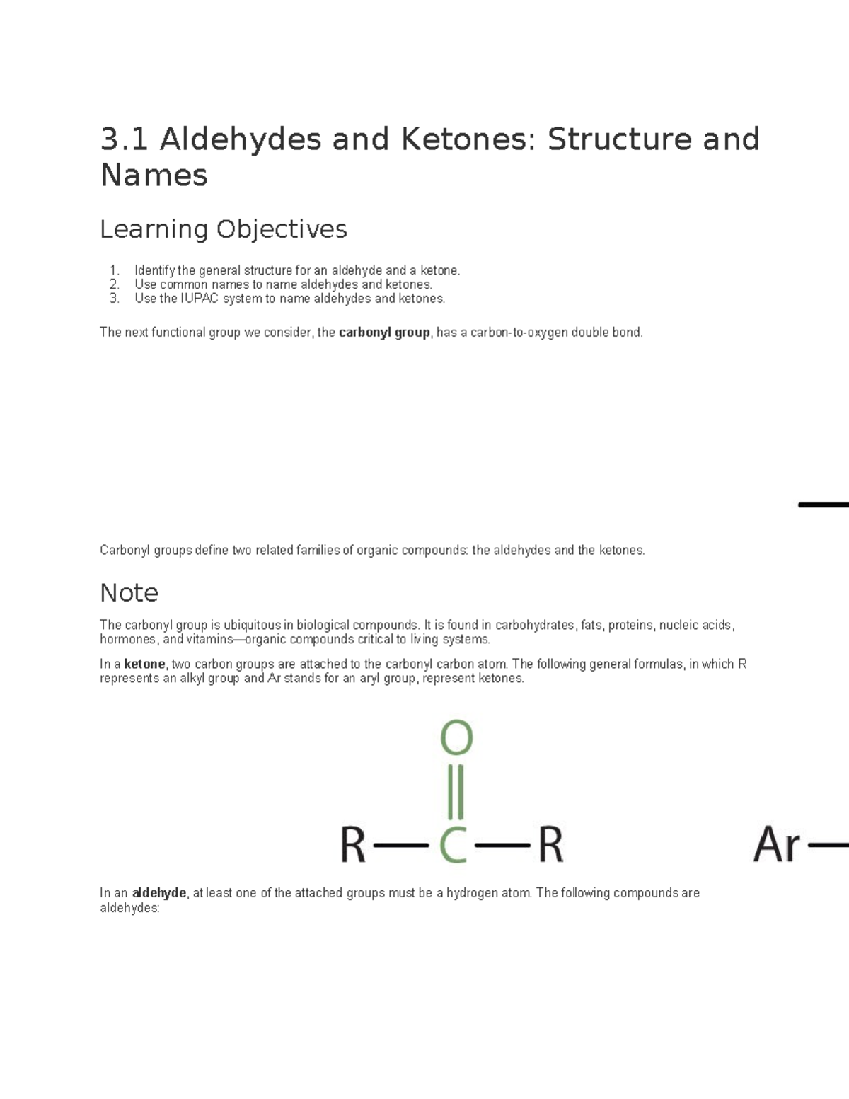 Aldehydes and Ketones: Structures, Names, and Properties Explained ...