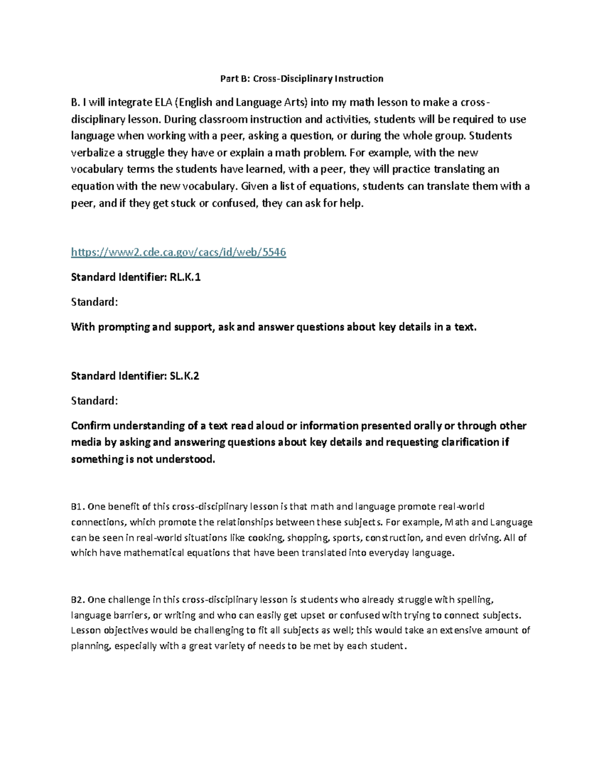 DGM3 - Task 2 Part B - Passed First Try - Part B: Cross-Disciplinary ...