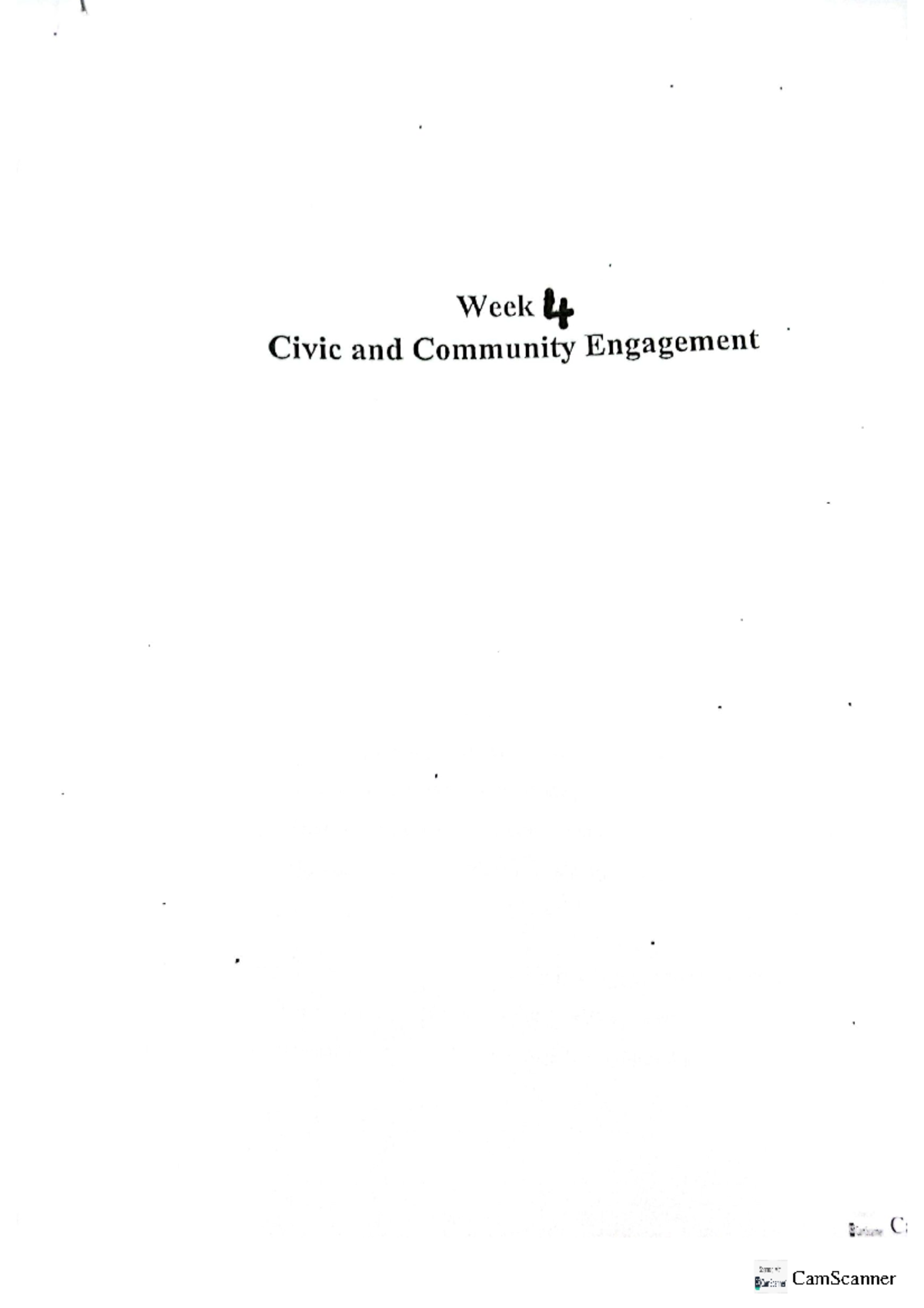 Democracy - notes - Week 4 Civic and Community Engagement Scanned with ...