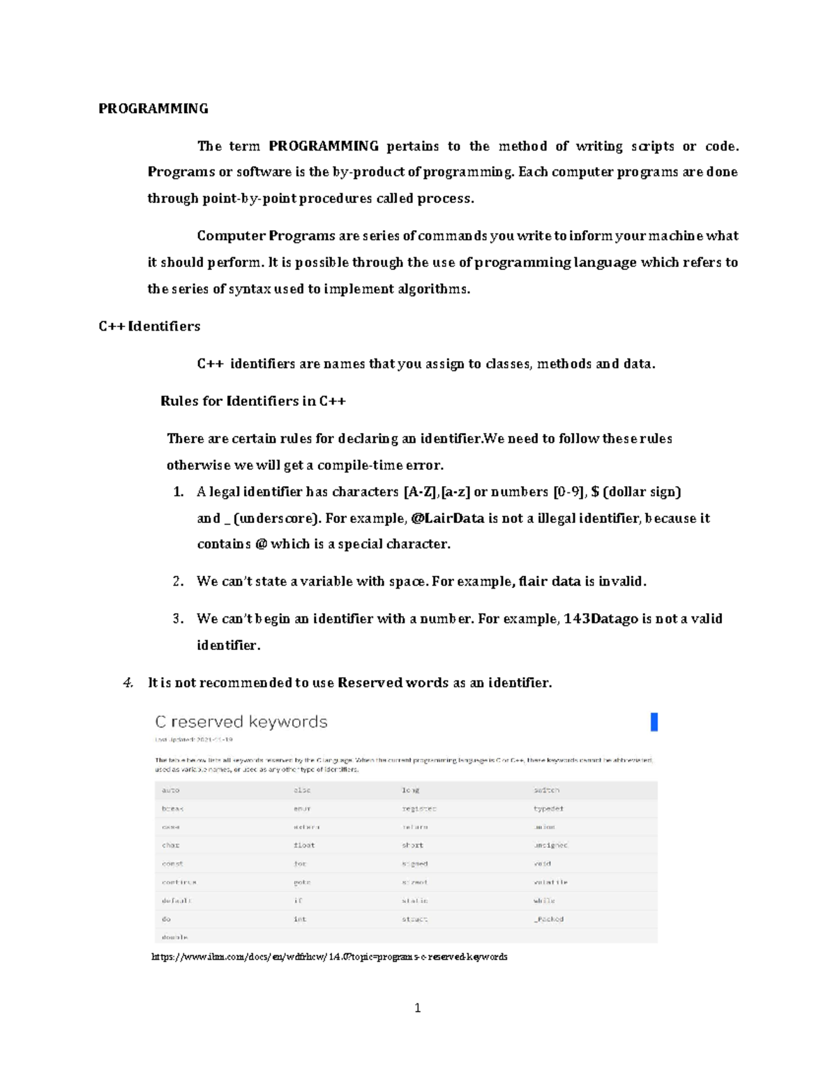 C-Programming Module CC102: Understanding Programming Concepts and Data ...