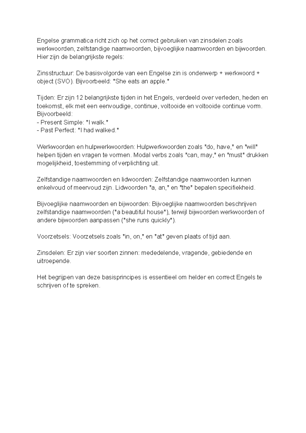 Engels Grammatica: Essentiële Regels voor Correct Gebruik - Studeersnel