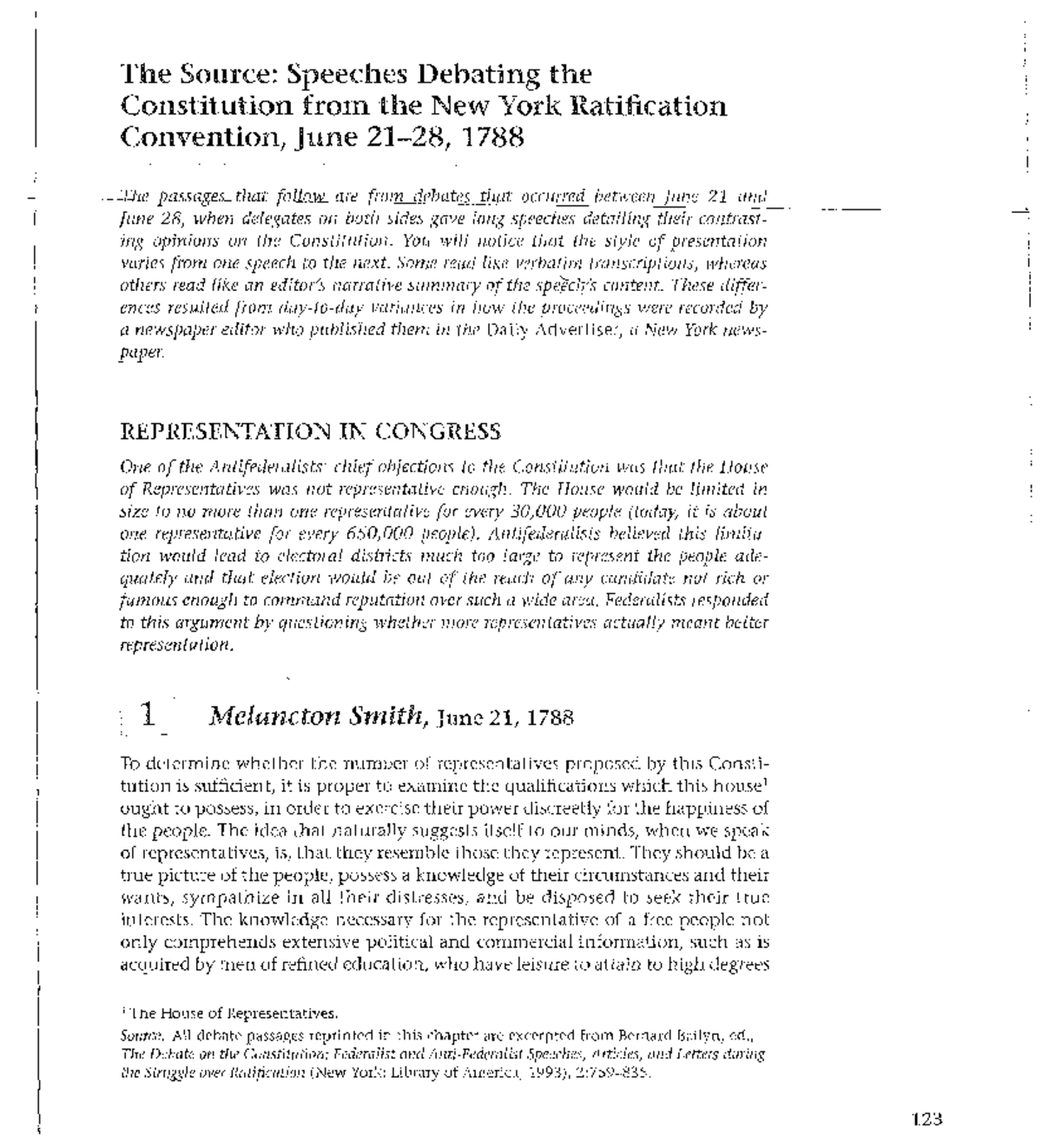 Debates on the Constitution: New York Ratification Convention, June ...
