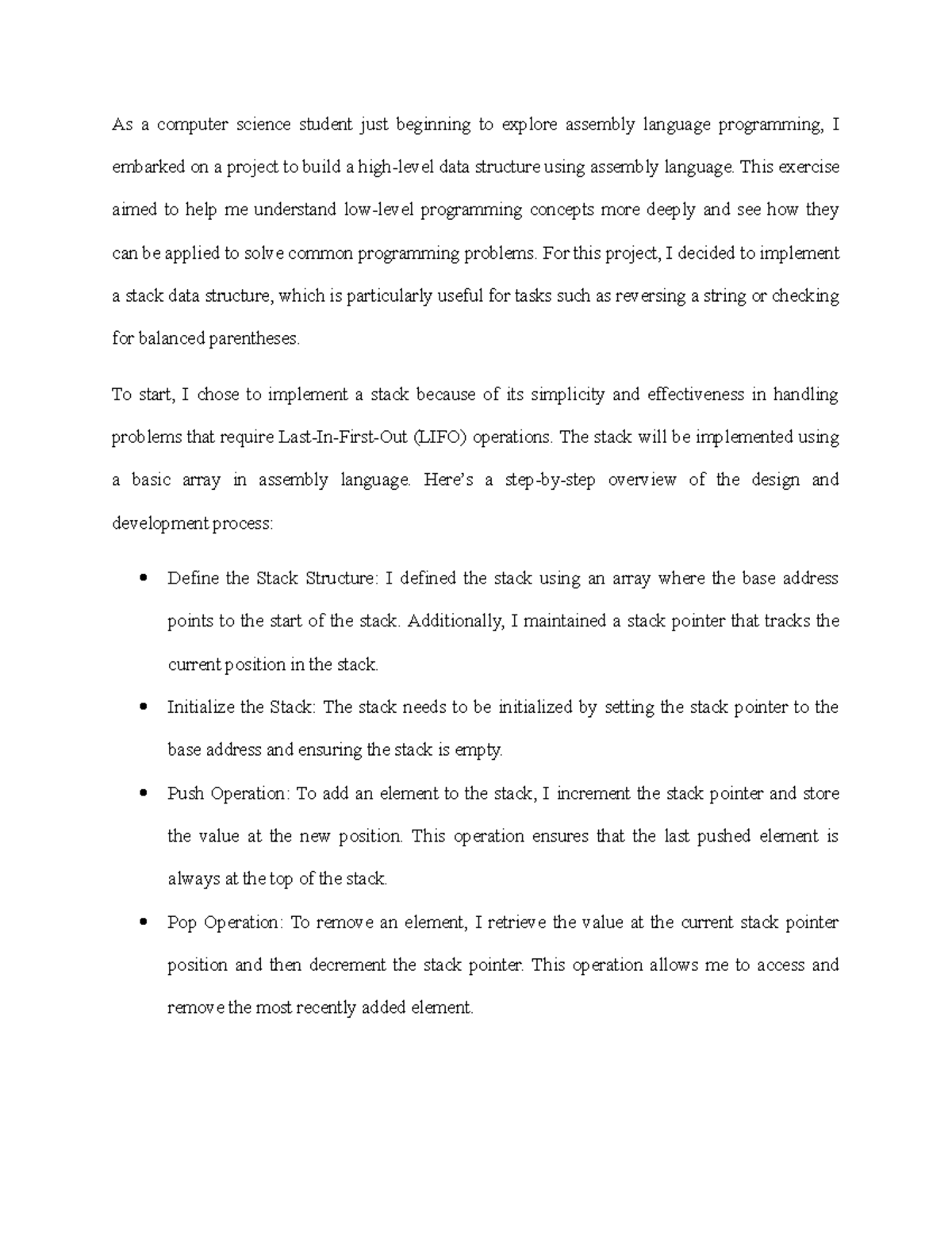 CS 1105-01-Assignment Activity Unit 7 - As a computer science student just beginning to explore ...