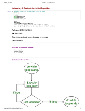 Lab000O for TTU ENGR 1330 - Laboratory 0: Yes, That's how we count in python! Smith, Lucas R ...