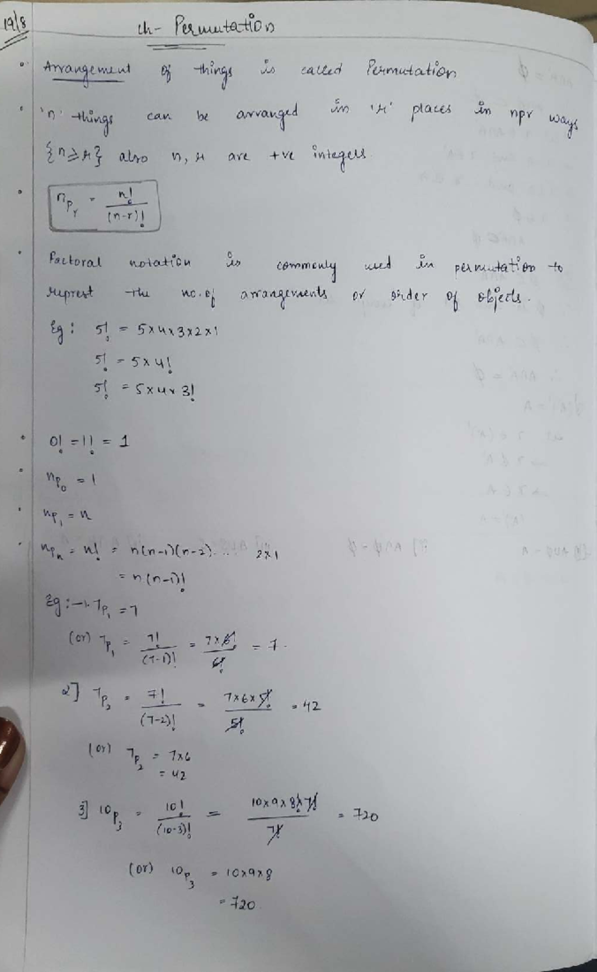 Business Mathematics - Permutations and Combinations (MATH 101) - Studocu