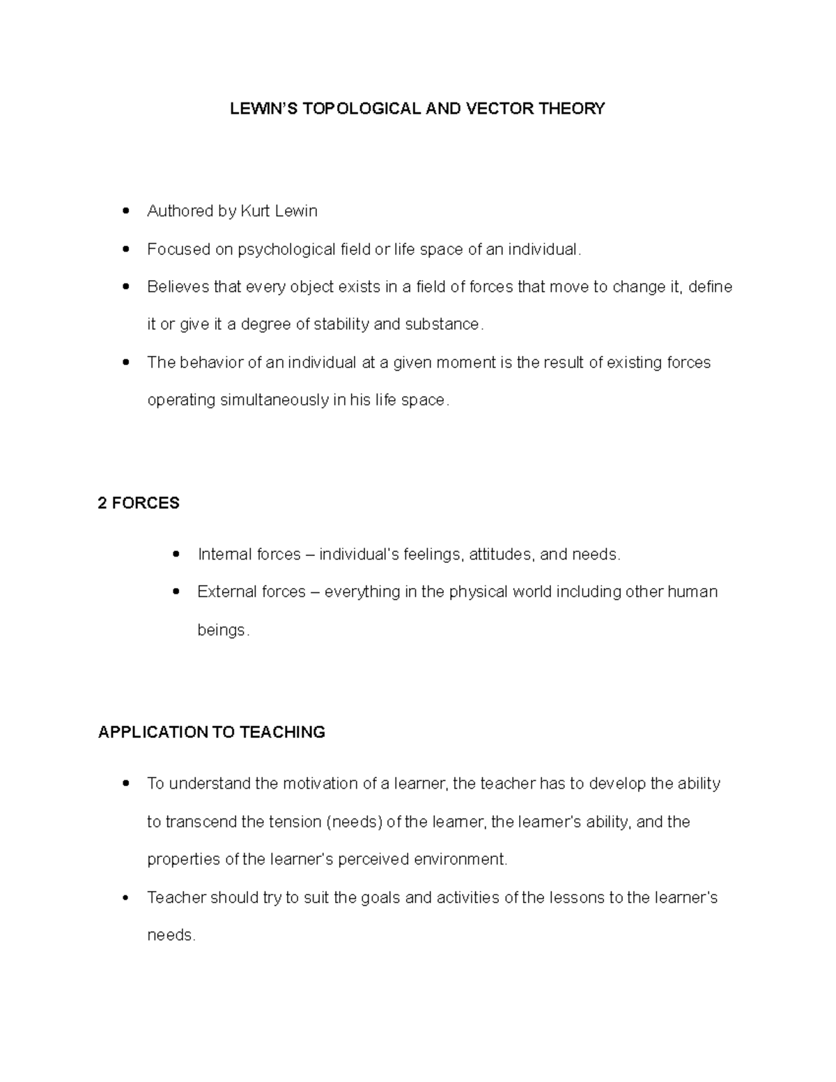 Lewin’s Topological And Vector Theory - LEWIN’S TOPOLOGICAL AND VECTOR ...