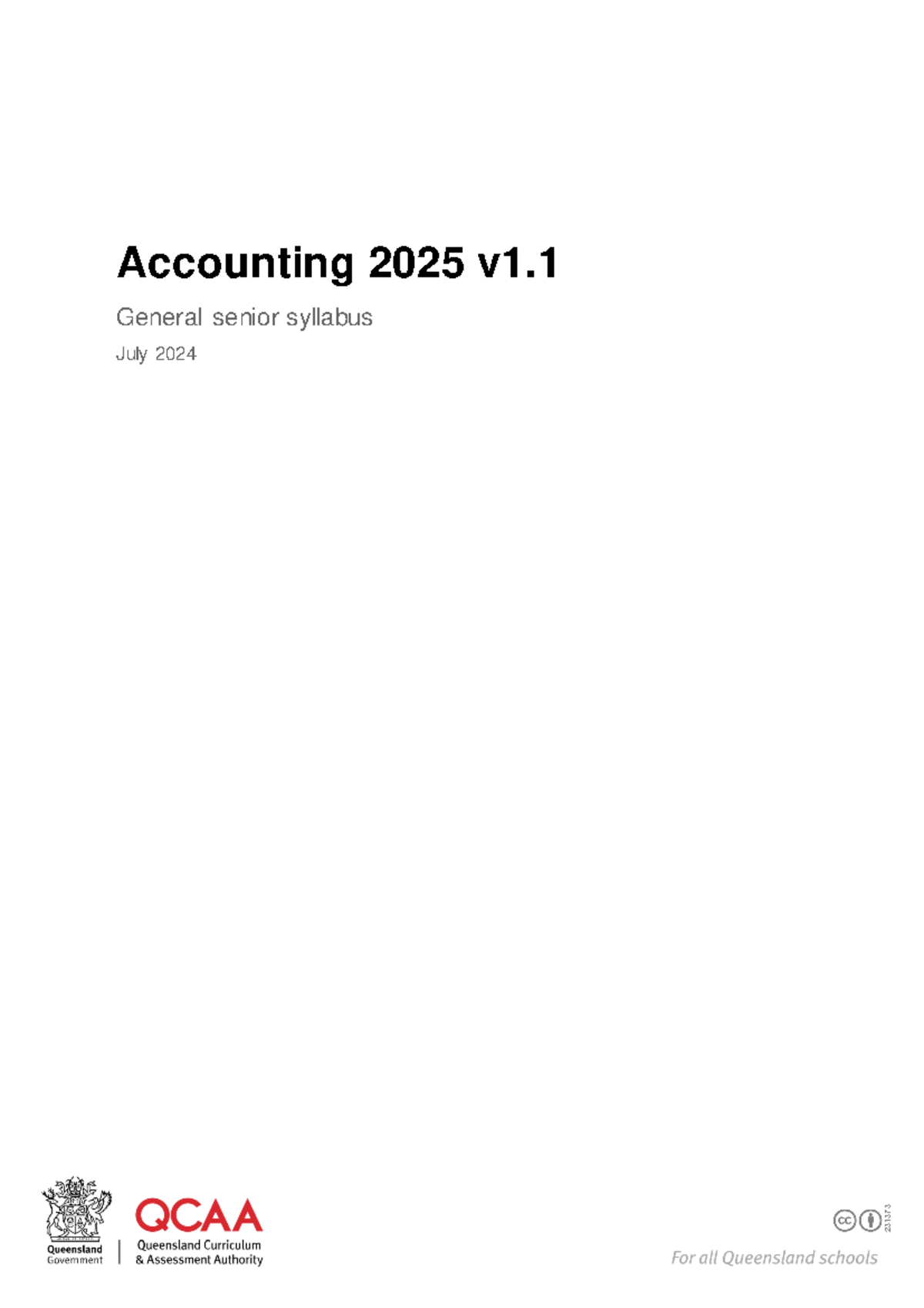 Accounting 2025 v1.1 General Senior Syllabus Overview - July 2024 - Studocu