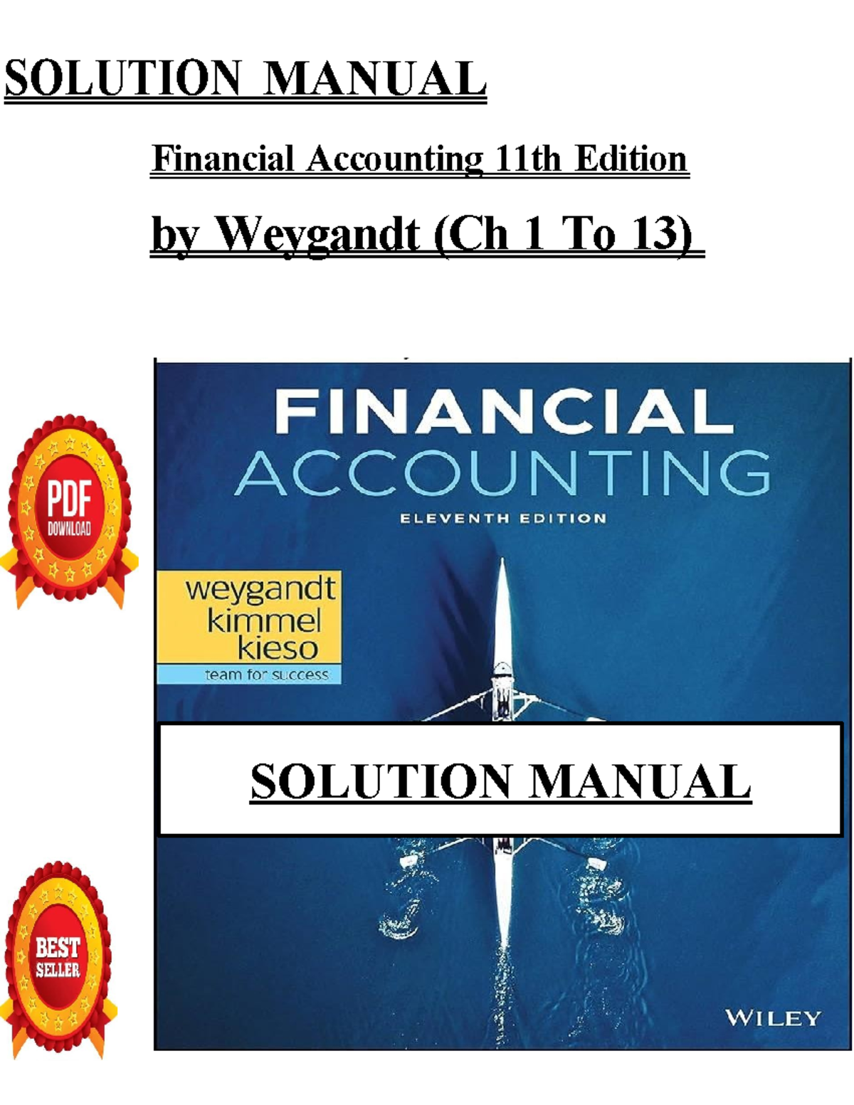 Solution Manual For Financial Accounting 11th Edition by Weygandt (Ch 1 ...