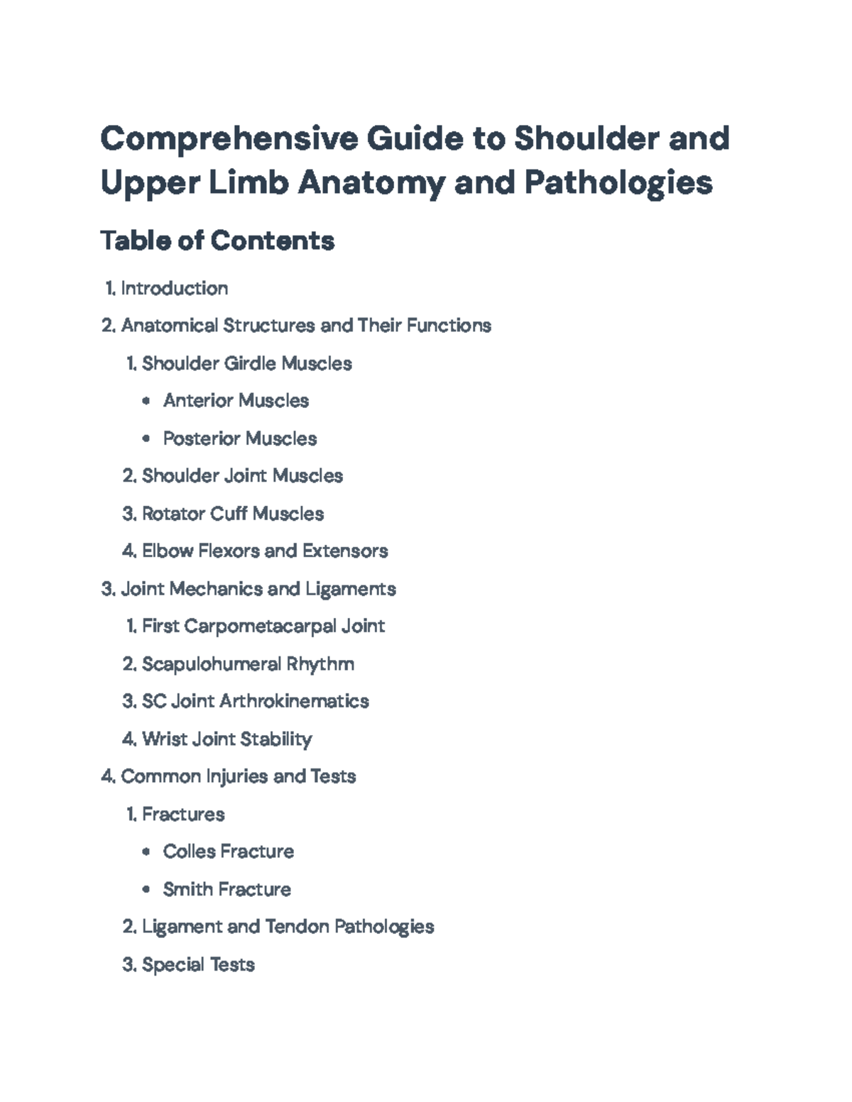 Comprehensive Guide to Shoulder & Upper Limb Anatomy and Pathologies ...