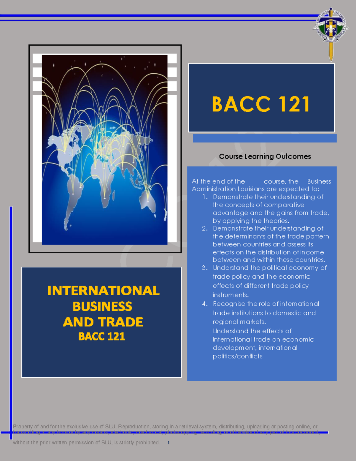 BACC 121 Module 2: International Business & Trade Overview - Studocu
