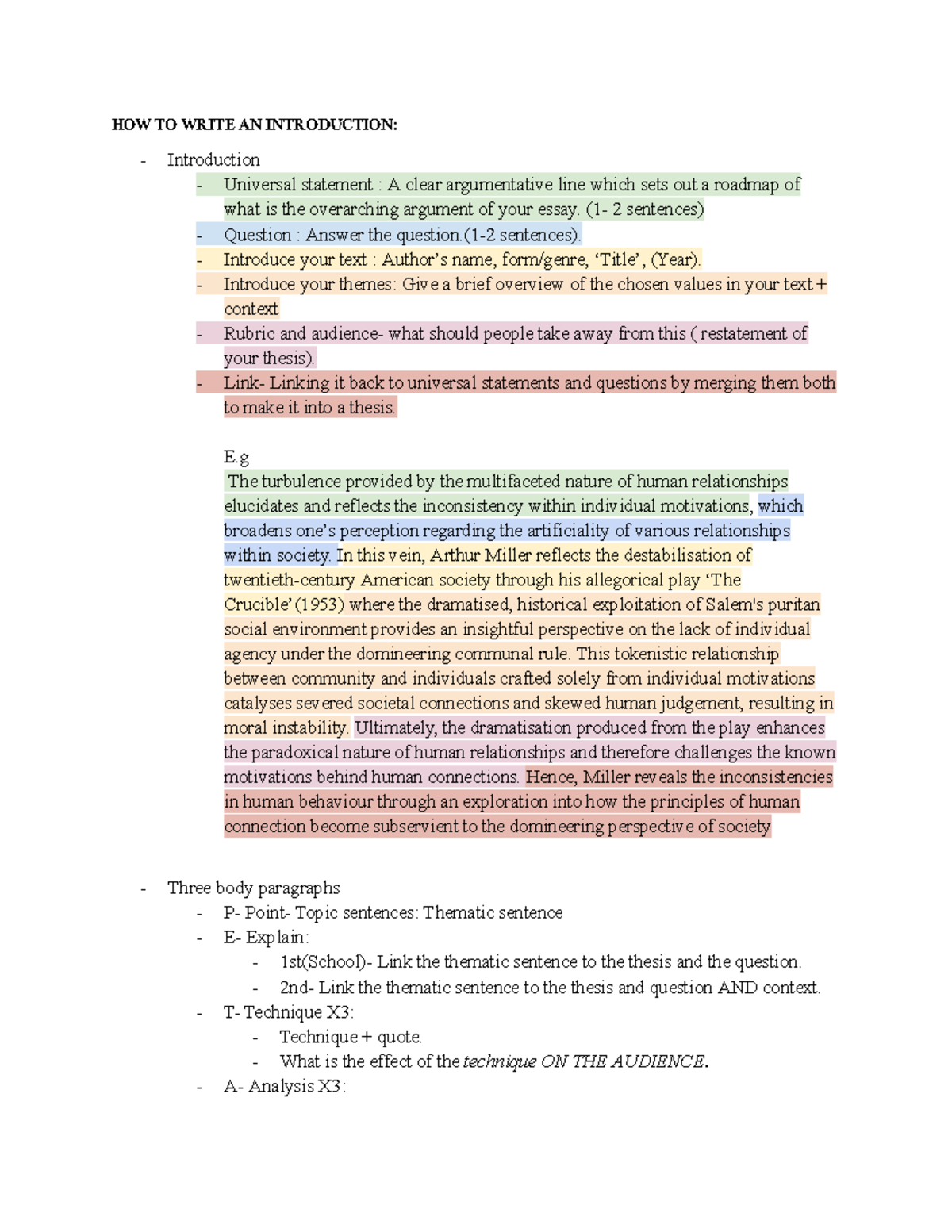 ENG101: How to Write an Effective Essay Introduction - Studocu