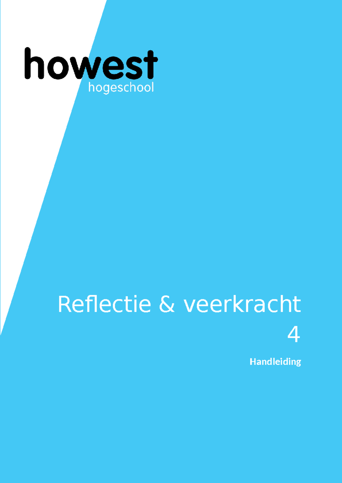 Handleiding Reflectie Veerkracht RV4: Supervisie en Intervisie Inhoud ...