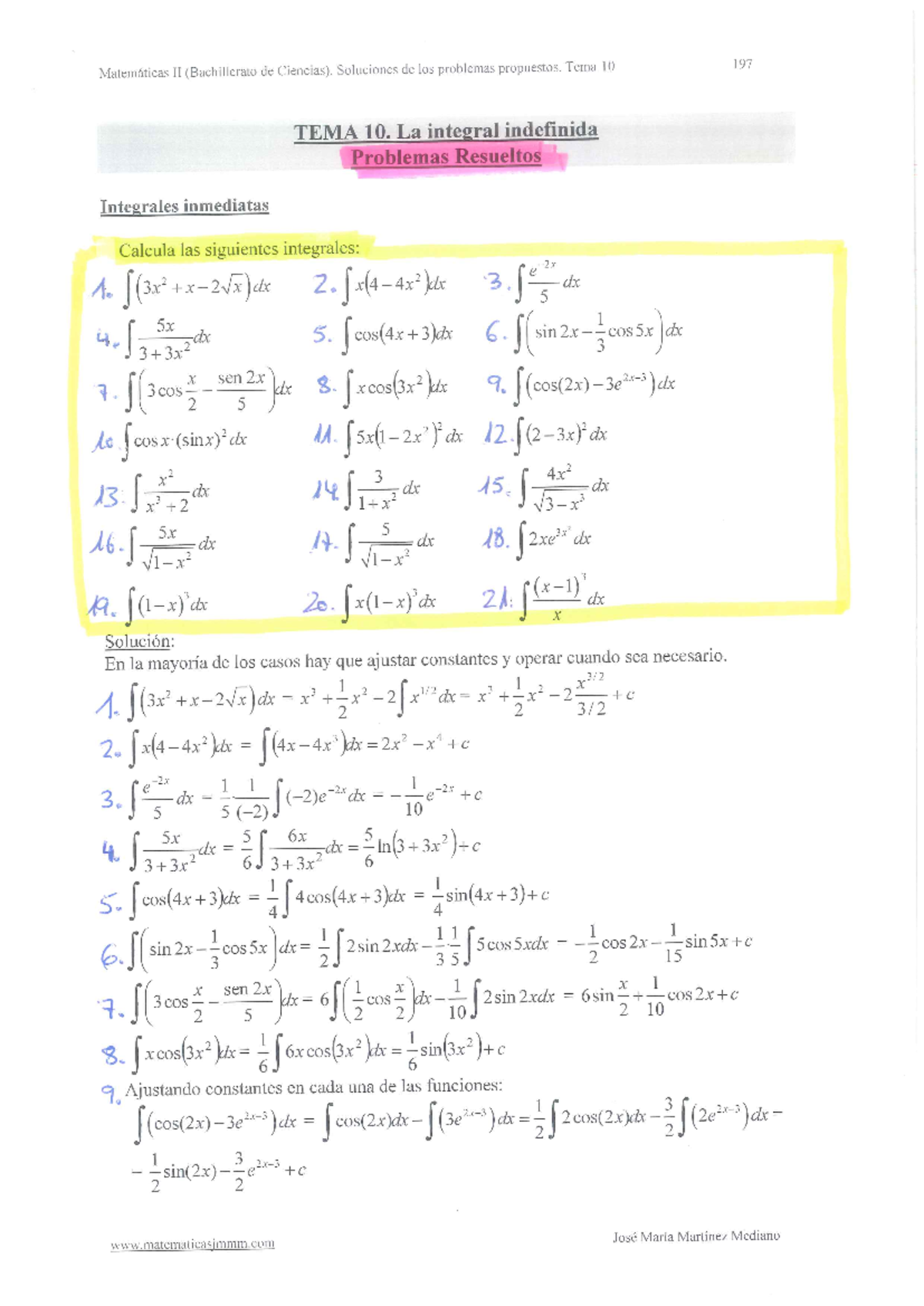 Integrales Resueltas Paso a Paso: Guía Completa para Estudiantes - Studocu