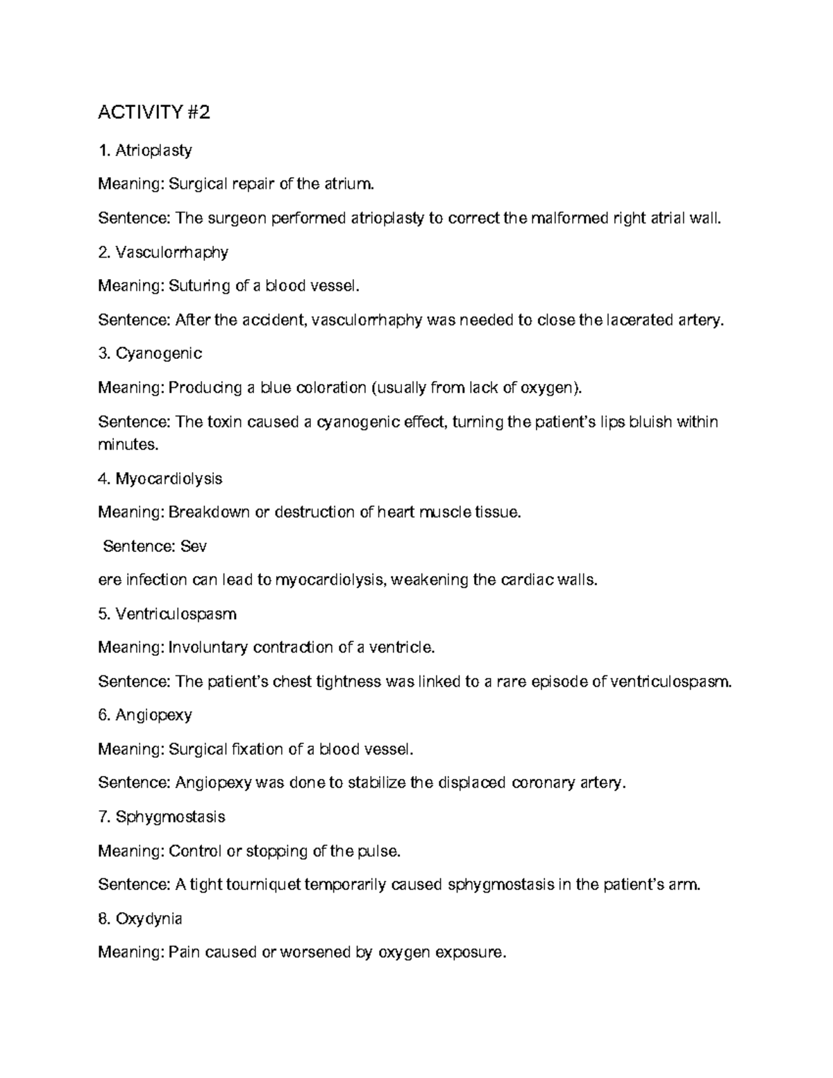 Building Terms: Surgical Procedures and Definitions in Medicine - Studocu