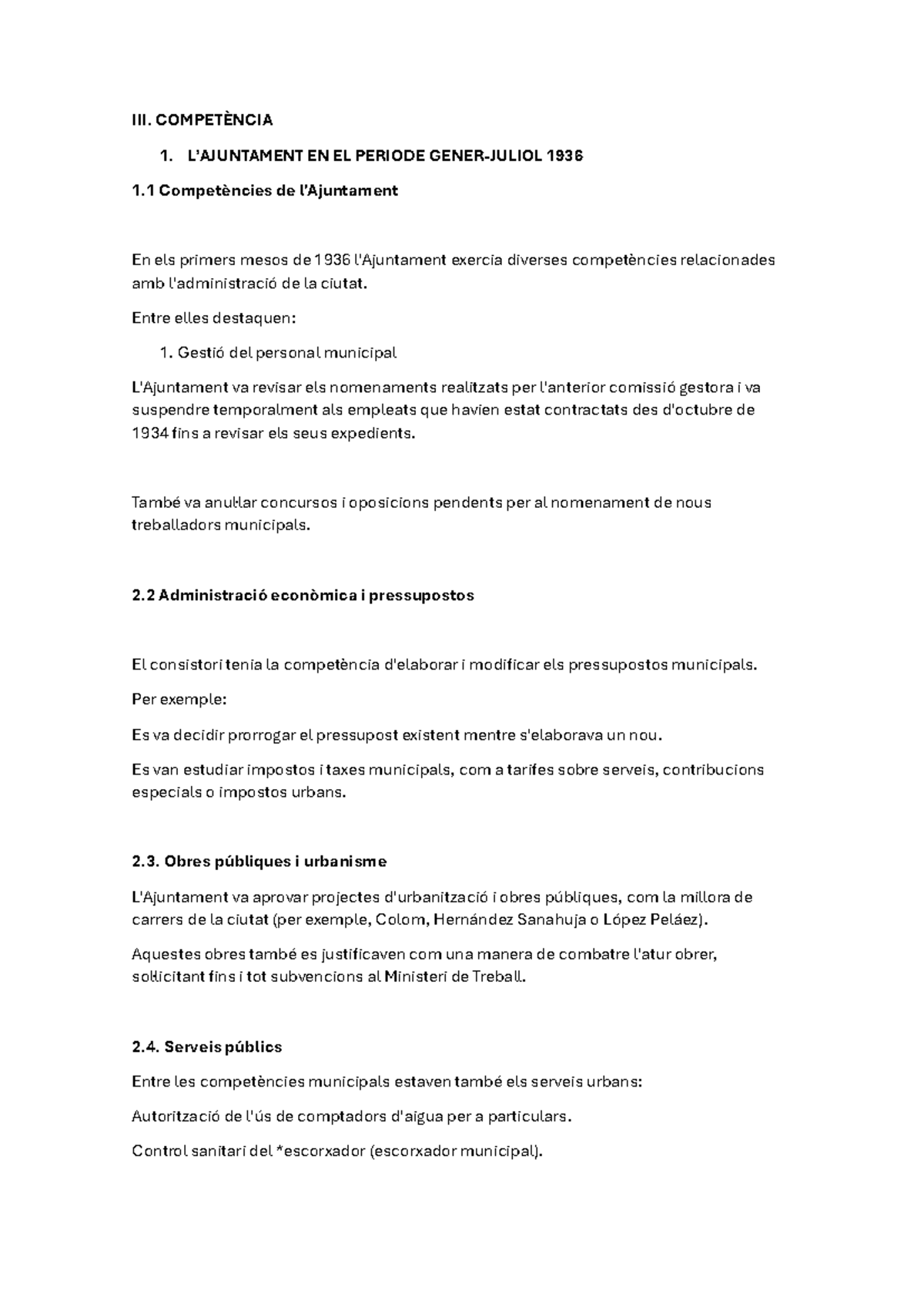 COMP 1: Competències Municipals a 1936 - Anàlisi i Acords - Studocu
