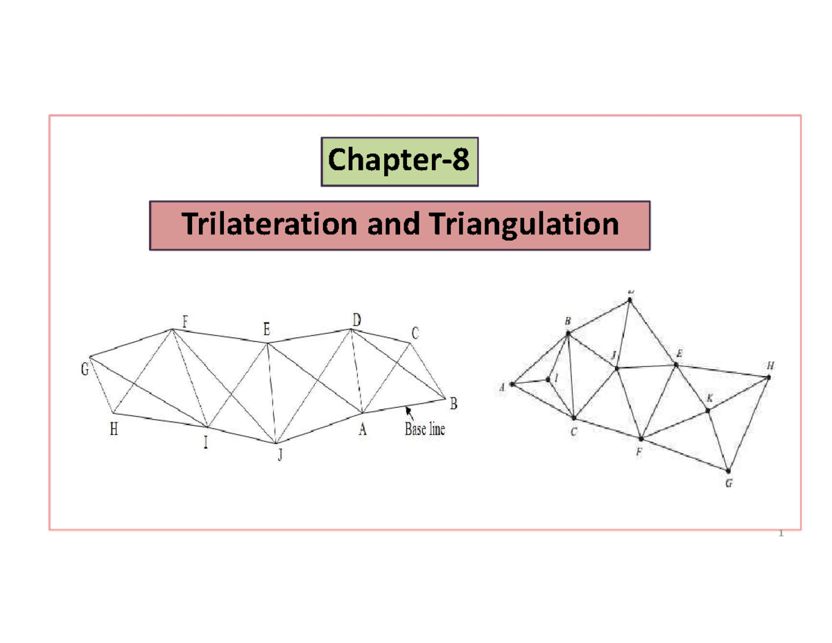 Chapter 8: Trilateration & Triangulation - Surveying I (3-1-4) Notes ...