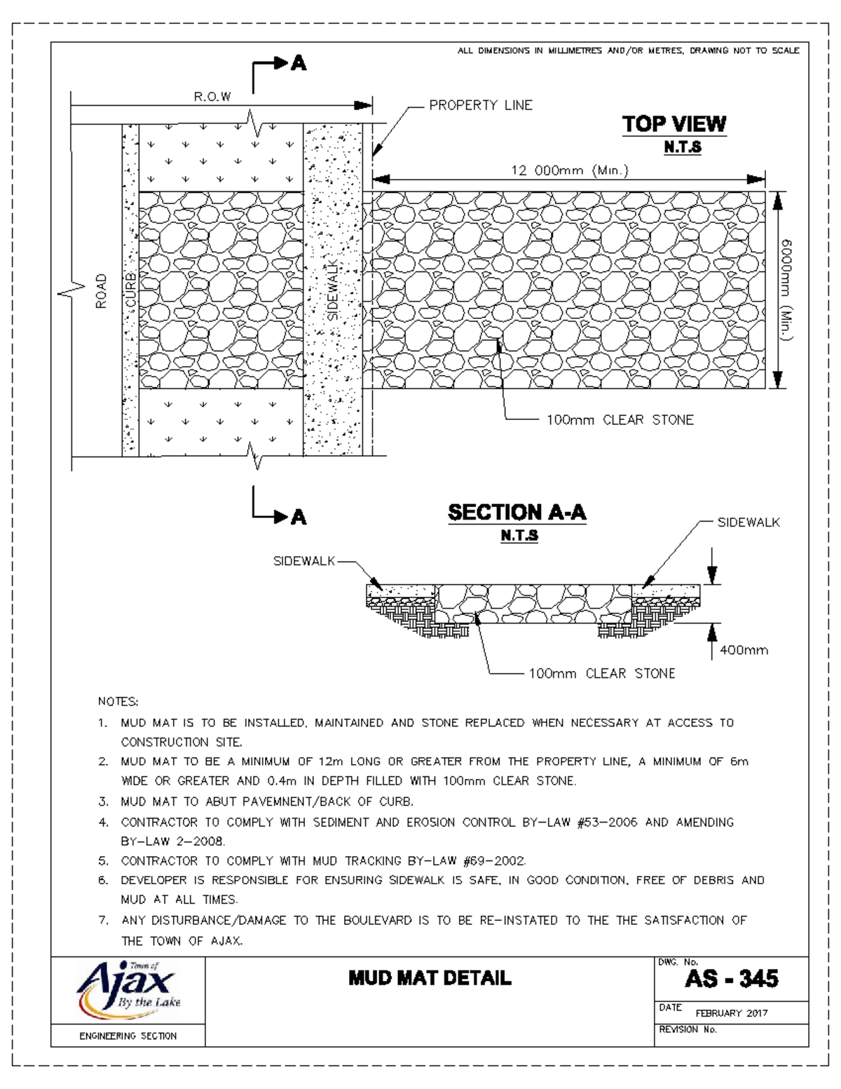 AS 345 Mud Mat Detail and Specifications - February 2017 - Studocu