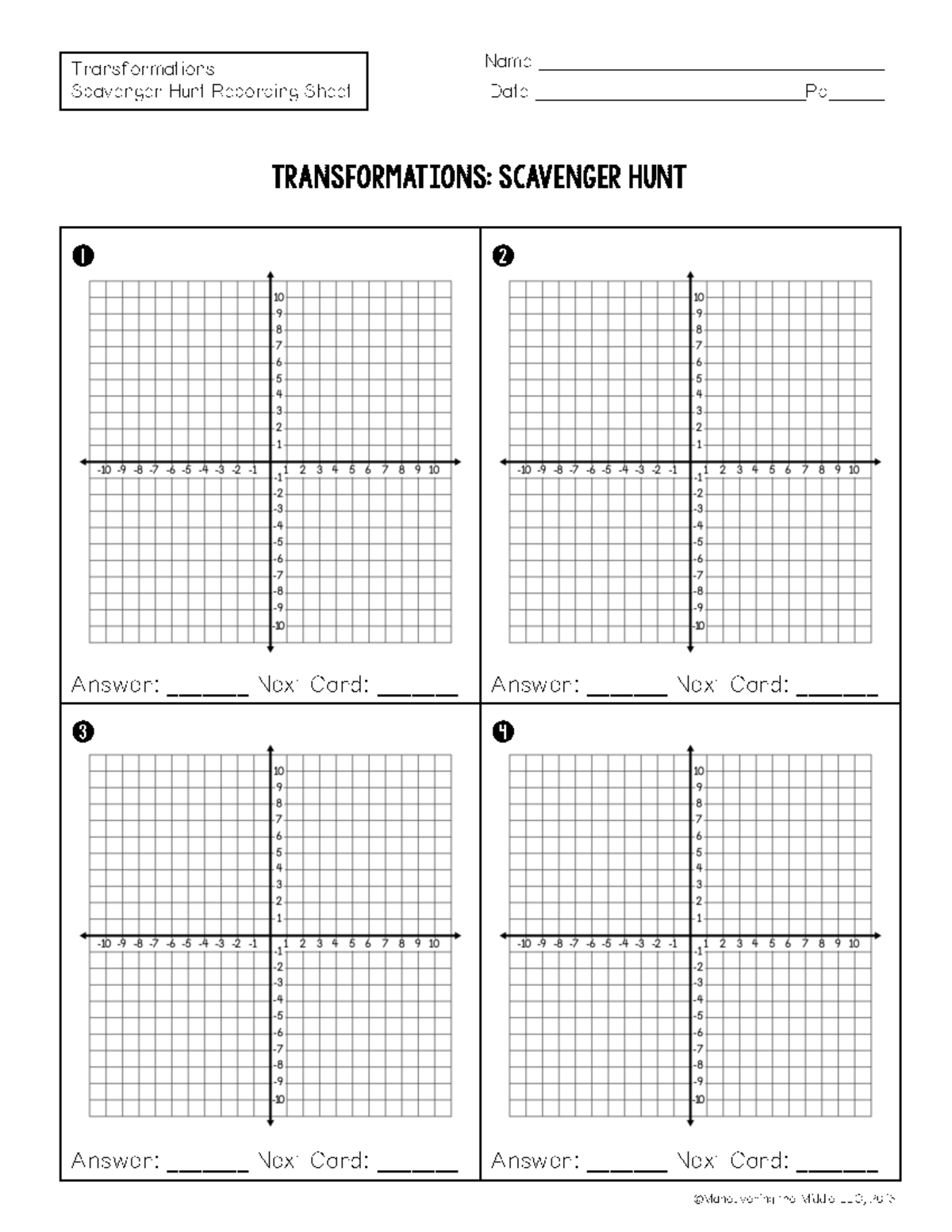 Transformstions Scavenger Hunt Advisory Week #4 - 1 ####### Answer ...