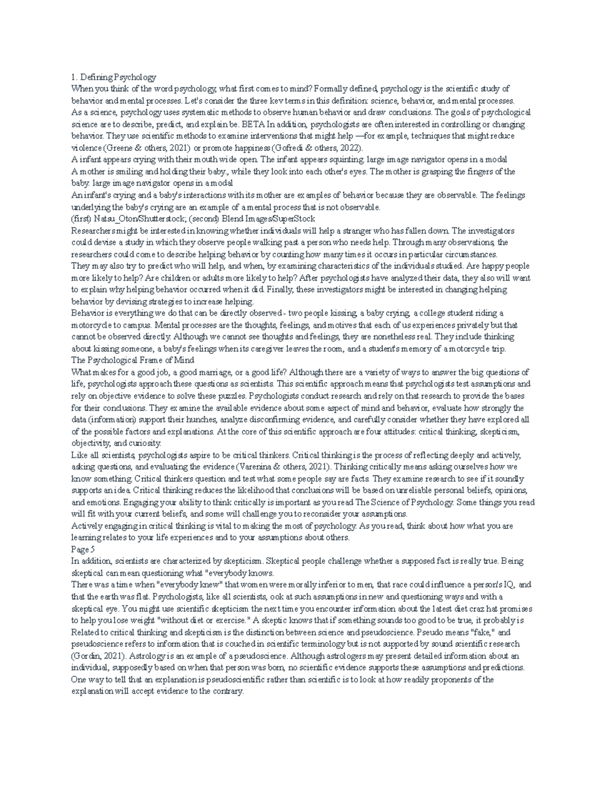 Psychology Overview: Major Fields and Areas of Study for PSY101 - Studocu