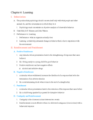 Chapter 6 Quiz Memory - Chapter 6 Quiz: Memory The steps to memory can ...