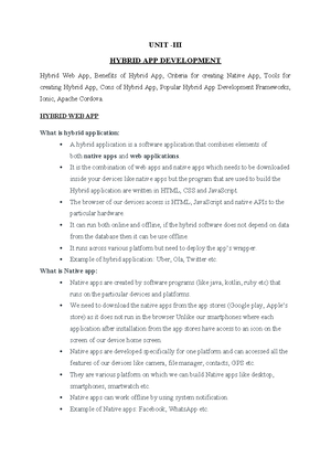 app development - CCS332 - Studocu