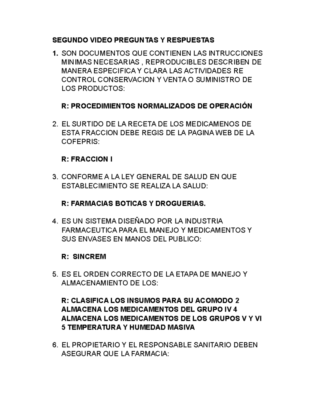 Examen SICAD 2: Preguntas y Respuestas sobre Farmacia - Studocu