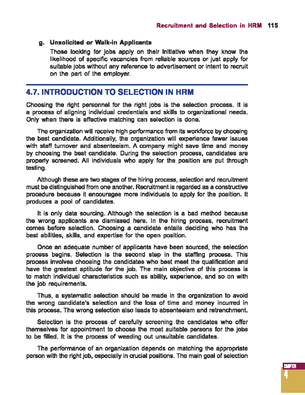 HRM 115: Recruitment and Selection Process Overview - Studocu
