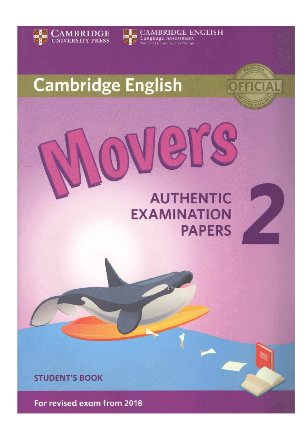 Movers Exam Papers 2 - Cambridge English Assessment - Studocu