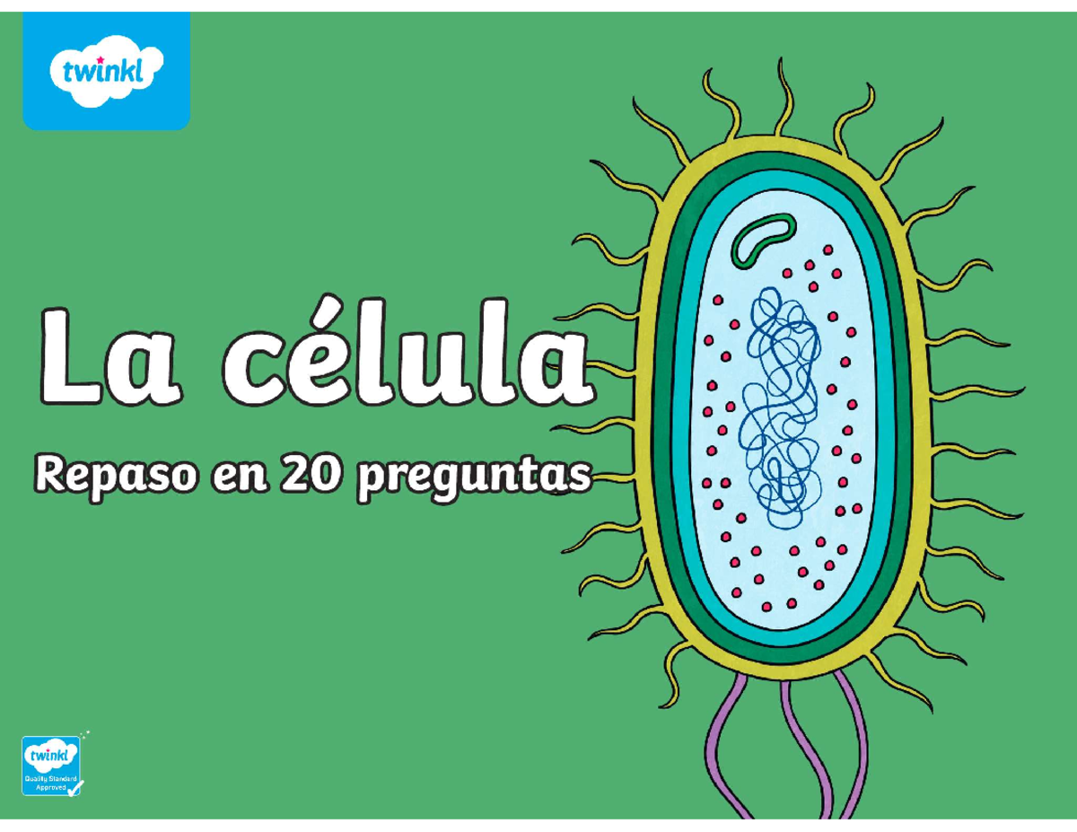 Repaso de la Célula: 20 Preguntas Clave - ES-SC-1635931779 - Studocu