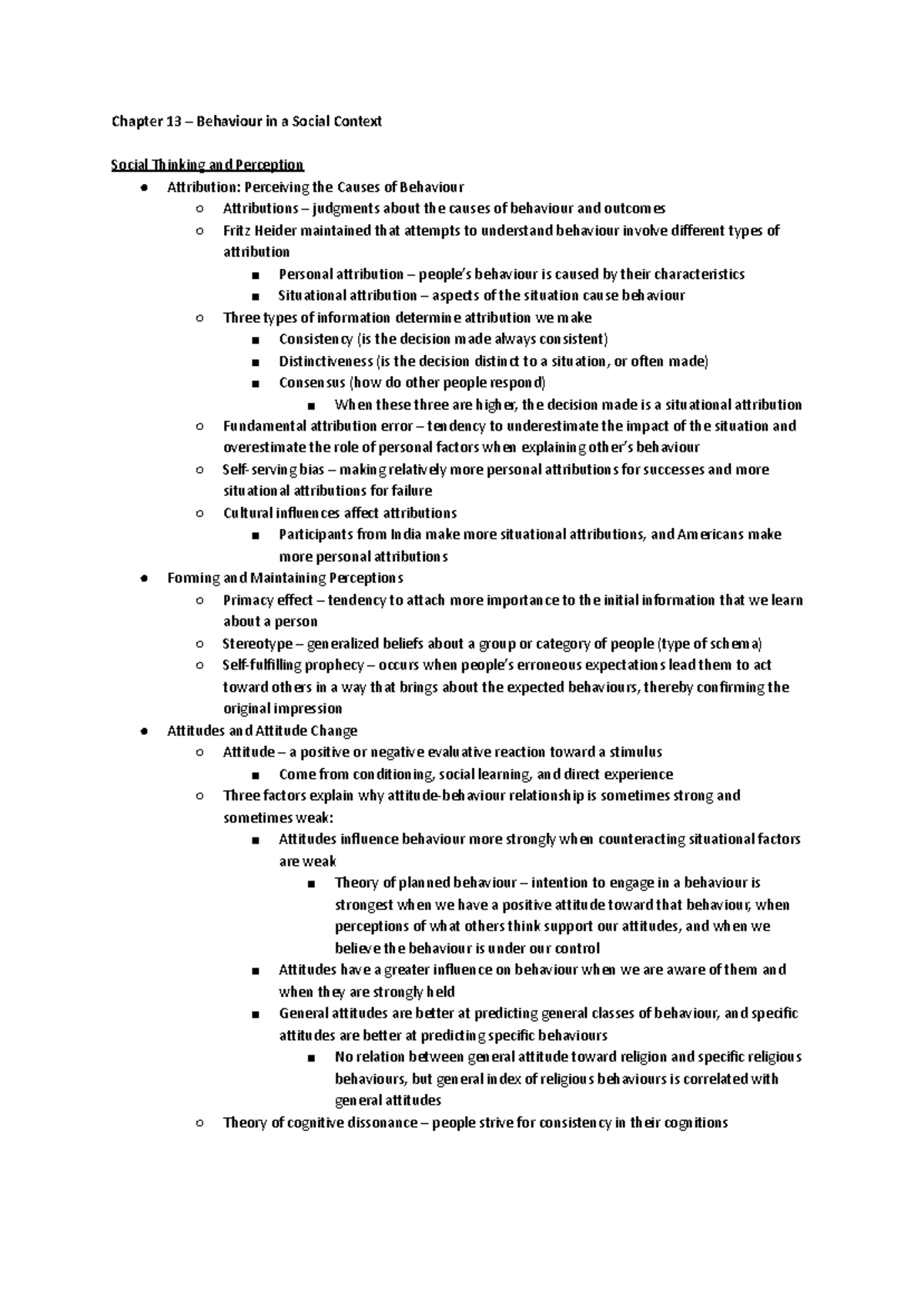 Chapter 13 – Behaviour in a Social Context - Chapter 13 – Behaviour in ...