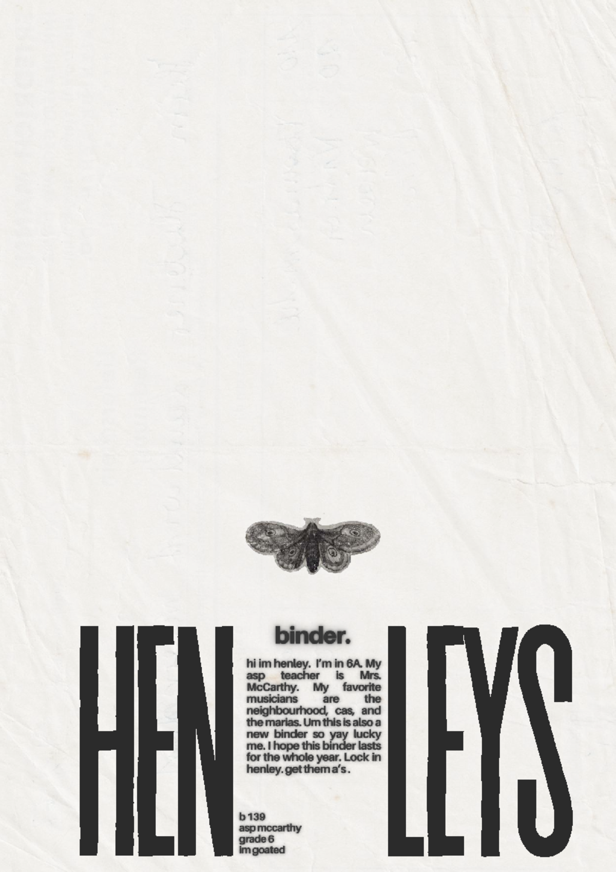 6A ASP Typography Portfolio Cover Page by Henley - Studocu