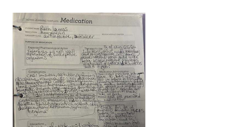 ACTIVE LEARNING TEMPLATE: Amoxicillin Review Module for Anti-infectives ...