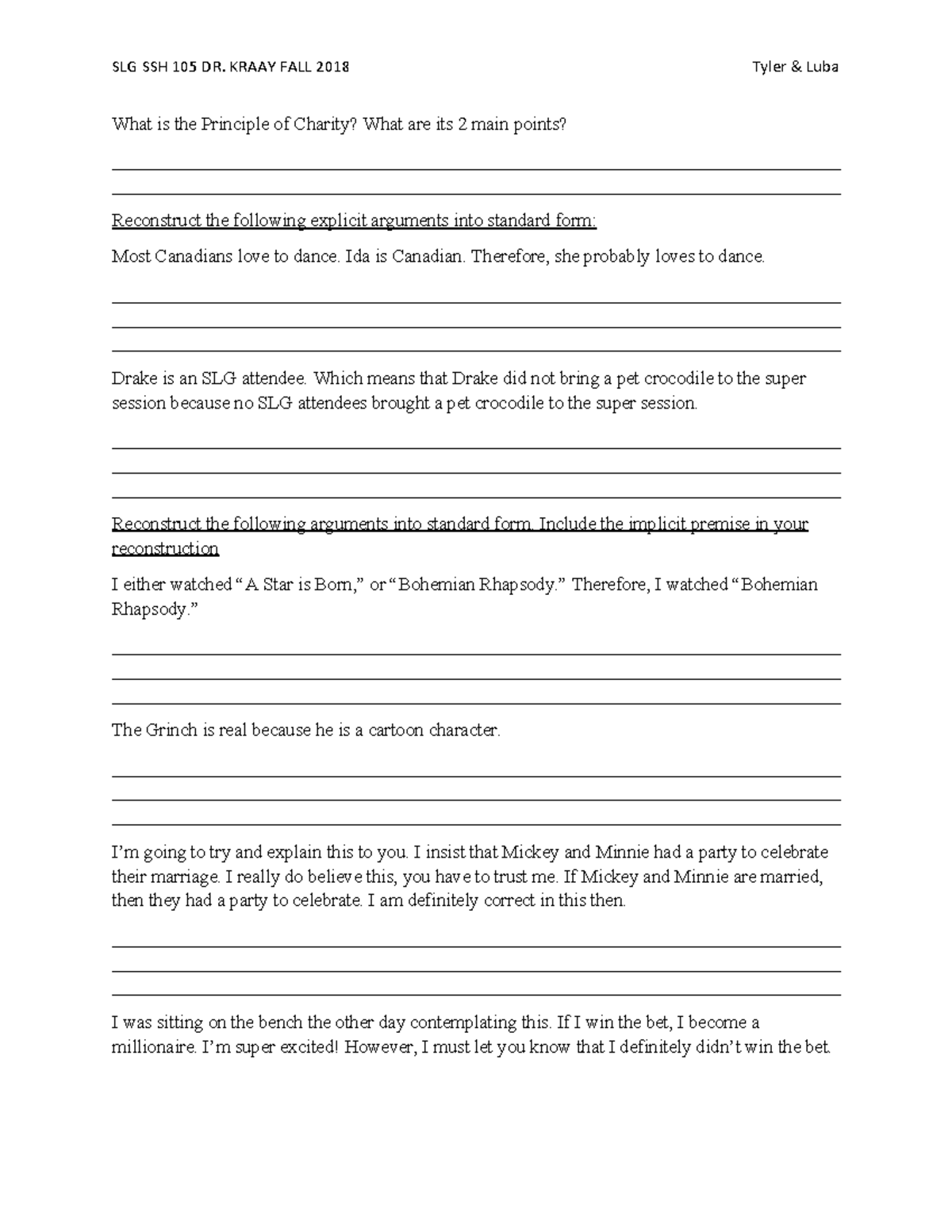 SSH105 Revised-Test-3-worksheet - What is the Principle of Charity ...