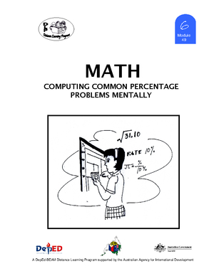 Mathematics Grade 2 Q2 Module 6 Solving Multistep Routine And ...