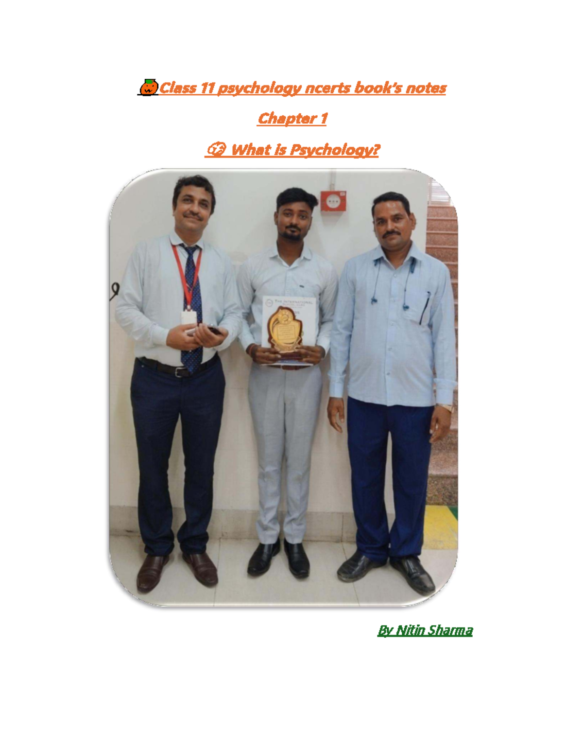 Class 11 Psychology Chapter 1: Understanding the Mind and Behavior ...