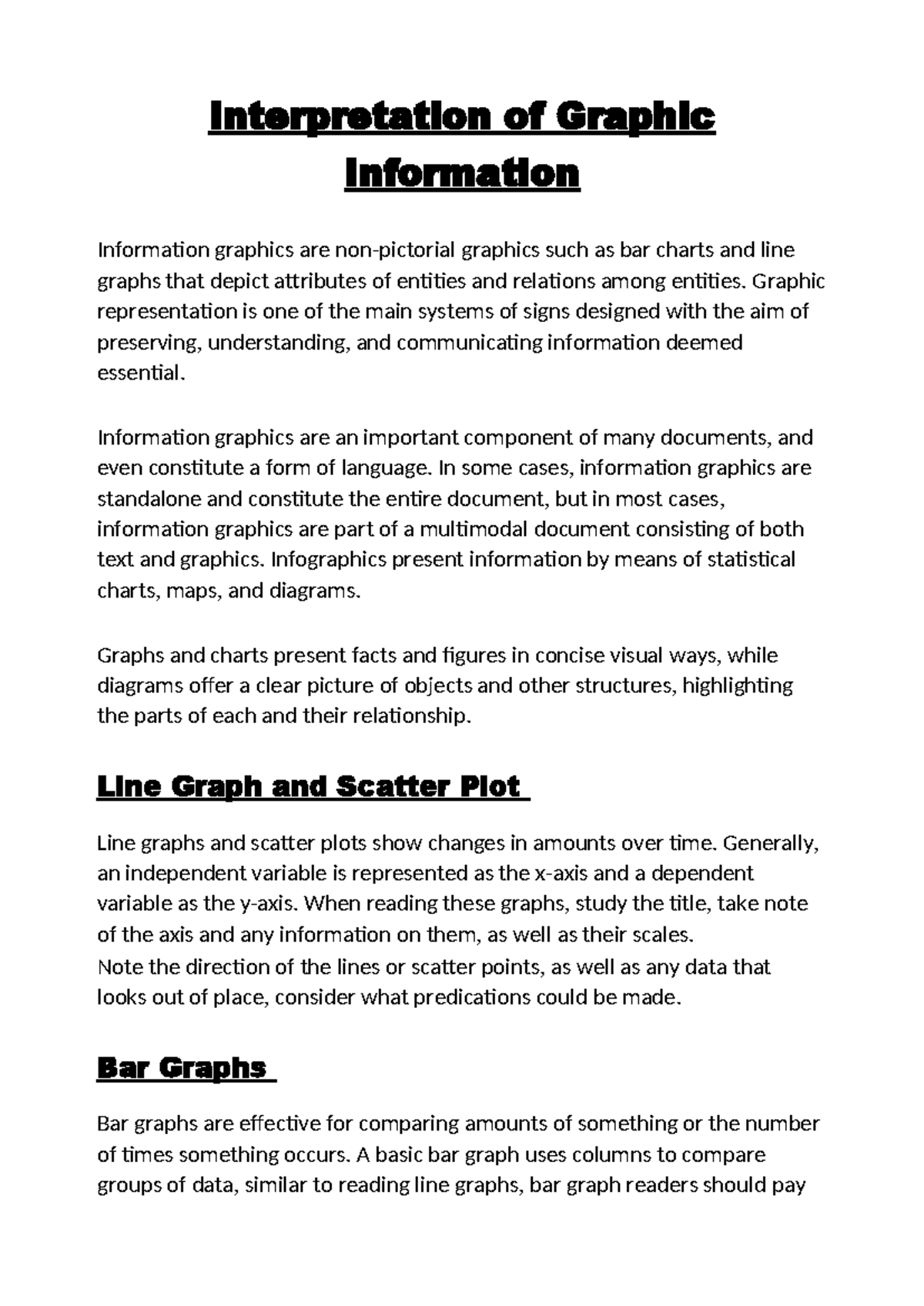 N5 - Interpretation of Graphic Information - Interpretation of Graphic ...