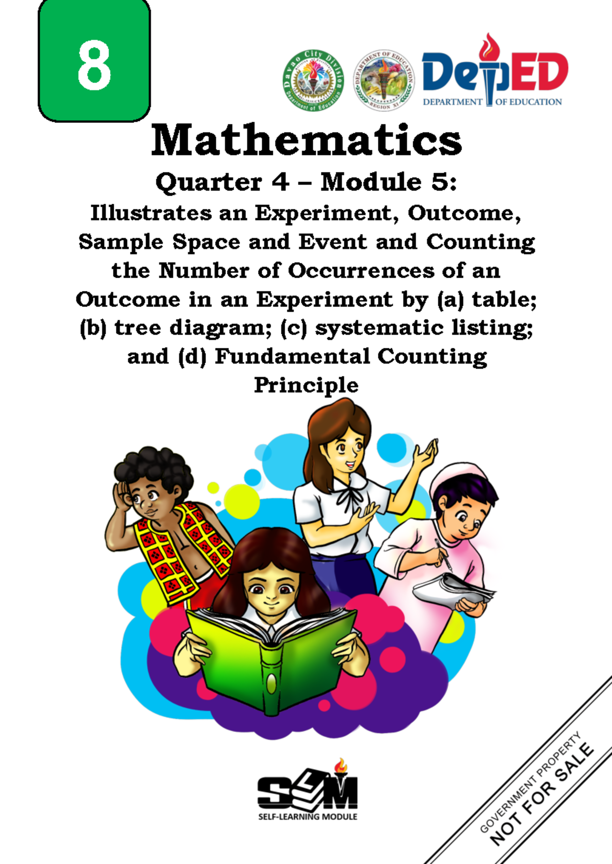 Q4-Math-8 Mod-5: Probability, Outcomes, and Counting Principles - Studocu