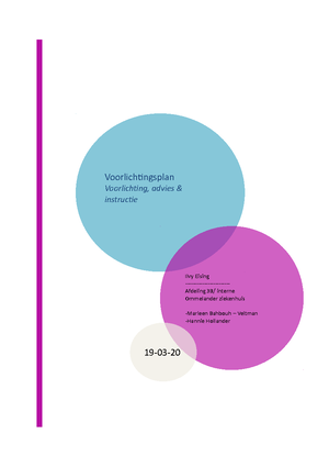 B1-K1-W2 verslag - B1-K1-W Stelt de verpleegkundige diagnose en stelt het individuele plan van ...