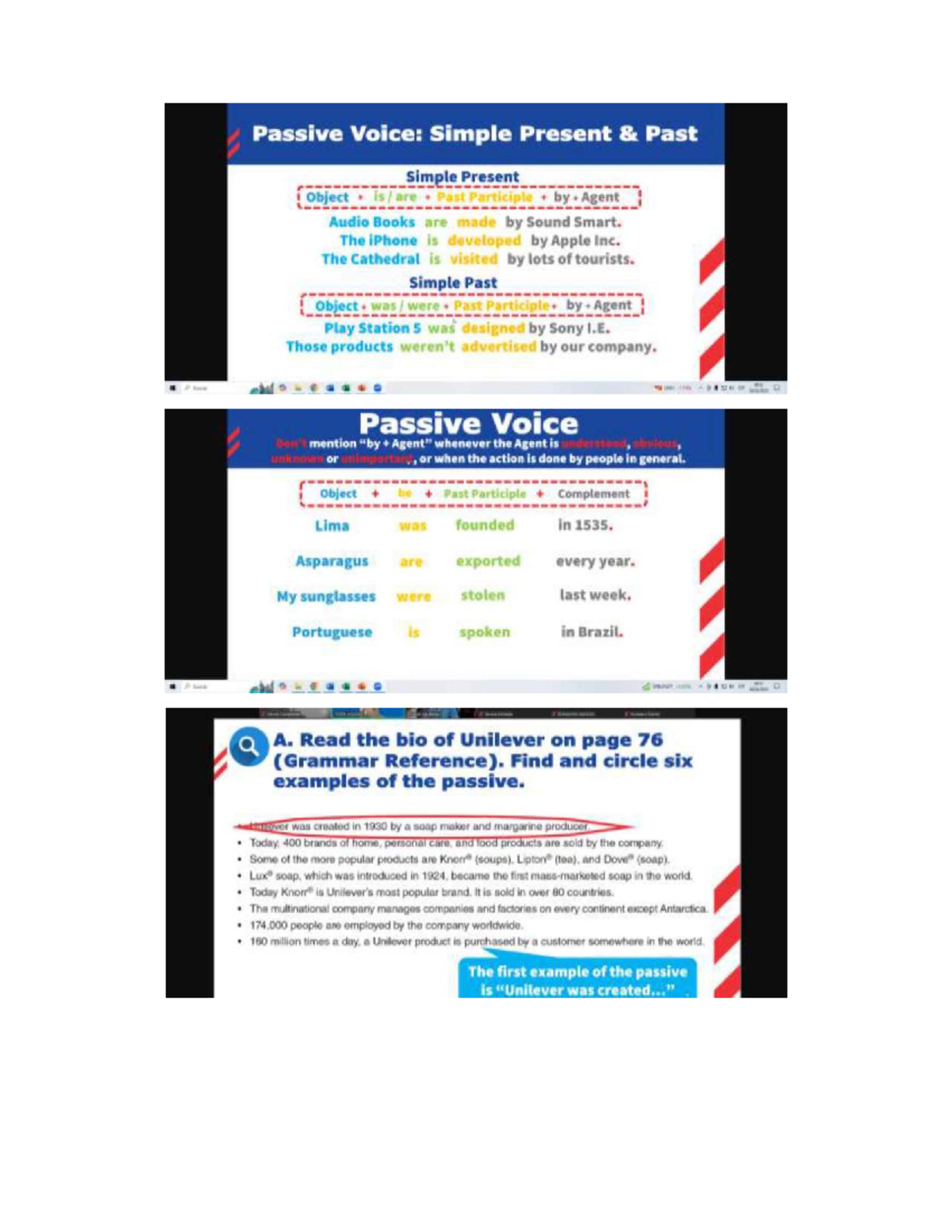 Passive Voice: Understanding and Practice - Past Participle Notes - Studocu