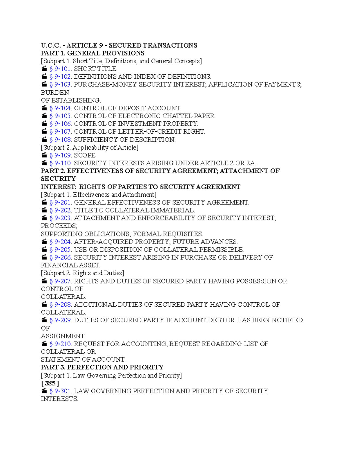 UCC Article 9: Comprehensive Guide on Secured Transactions - Studocu