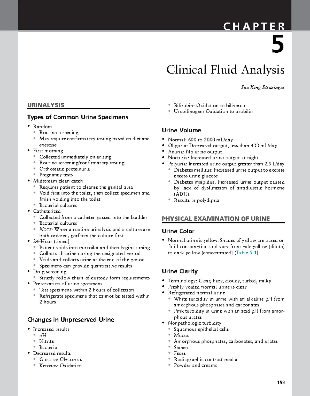 2: Urinalysis Body Fluids - Preanalytical Examination Review Questions ...