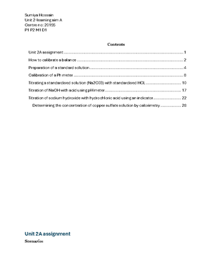 Assignment 2A - Colorimetry (student) - Assignment 2A – Colorimetry ...