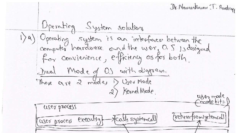 OS - Question paper with answer - Dr J. Rudrapy Operating System ...