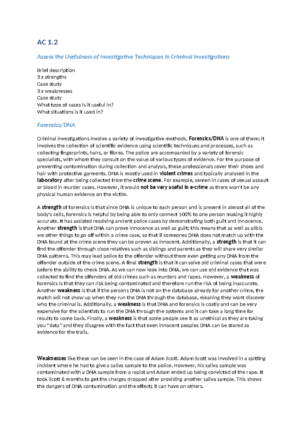 Criminology Unit 2: Biological Theories of Criminality Explained - Studocu