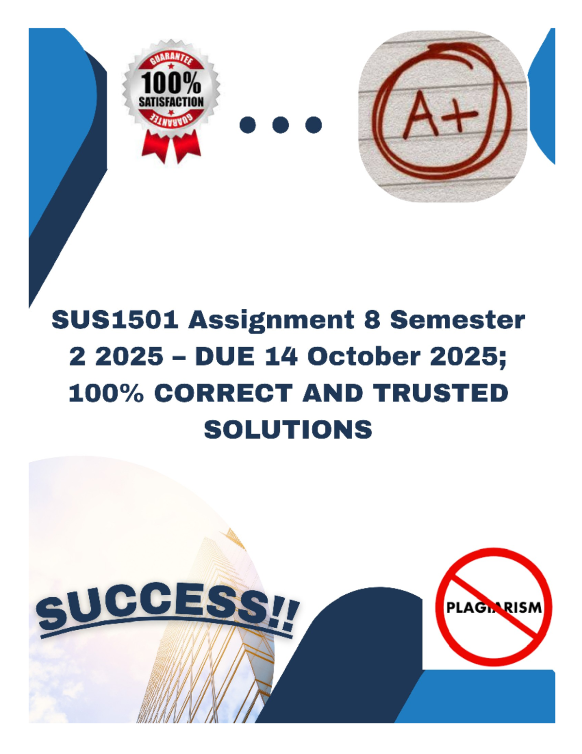 SUS1501 Assignment 8 Reflection on Capitalism and Sustainability - Studocu
