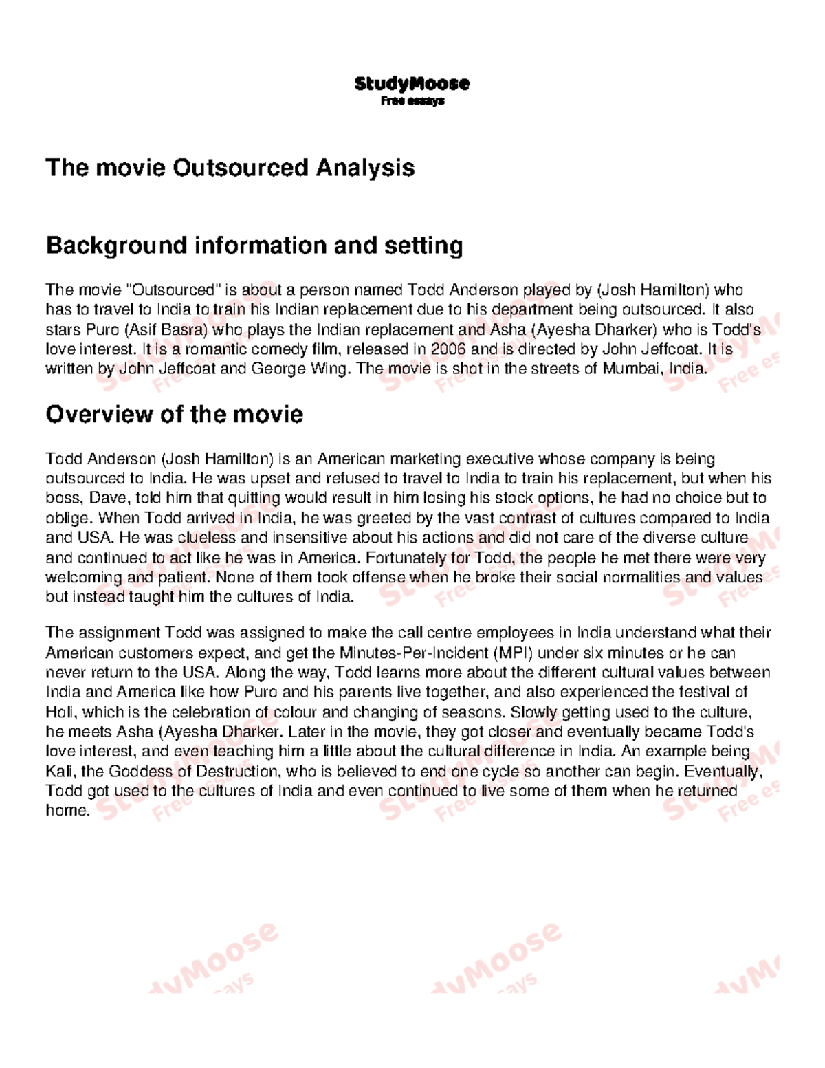 Outsourced (2006) Movie Analysis: Cultural Insights & Lessons Learned ...