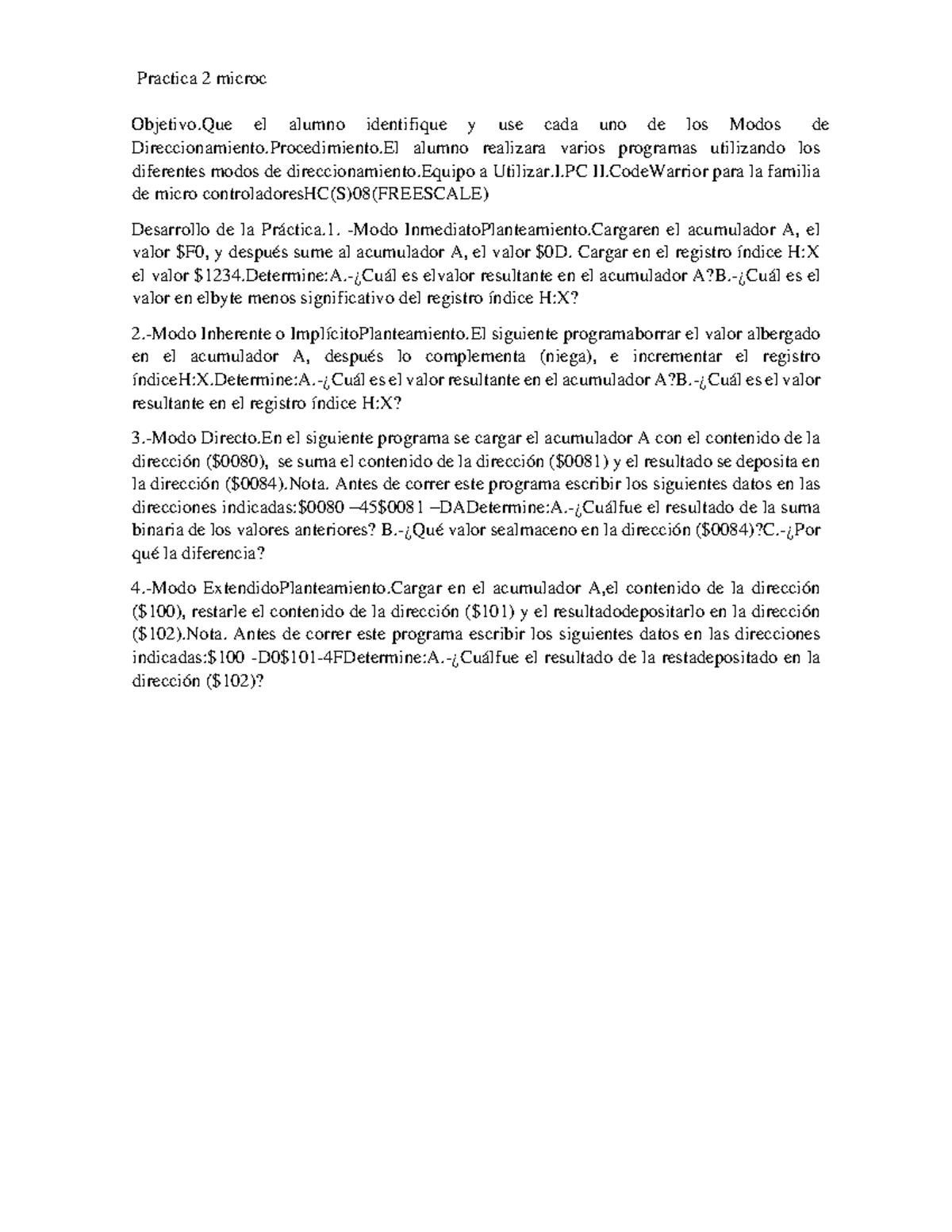 Práctica 4 - 2031016: Controladores y Microcontroladores - Studocu