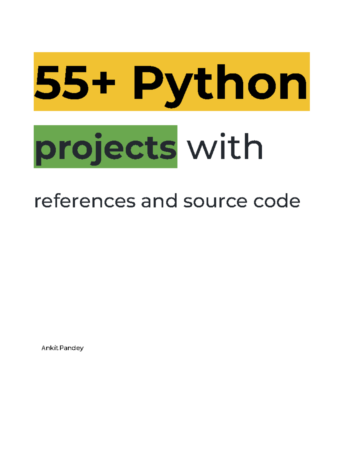 Python Projects Overview: 55+ Ideas & Source Code - Studocu
