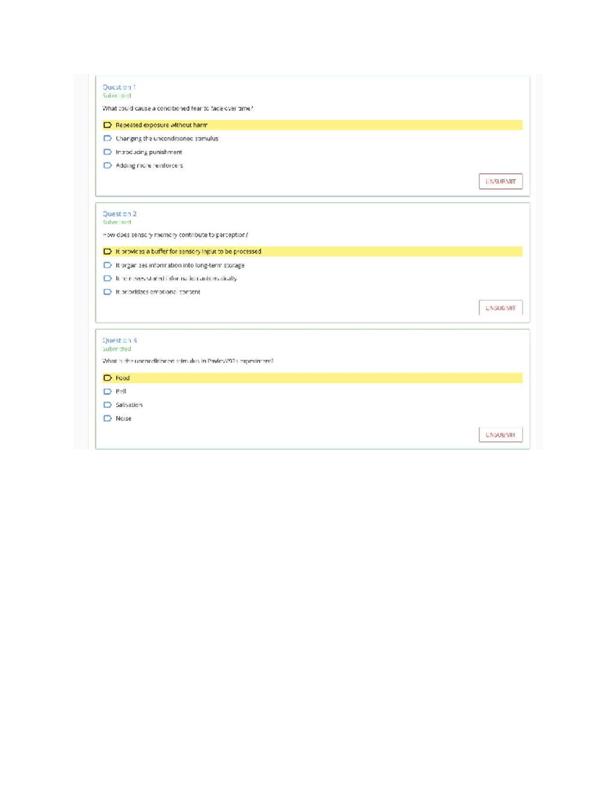 Psych 101 Final Exam Practice Questions and Answers - Studocu