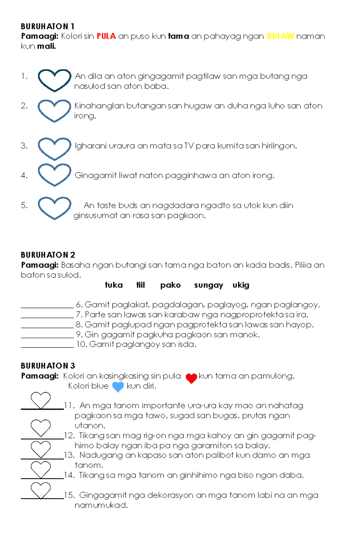 Science-reviewer - reviewer - Pamaagi: Kolori sin PULA an puso kun tama ...